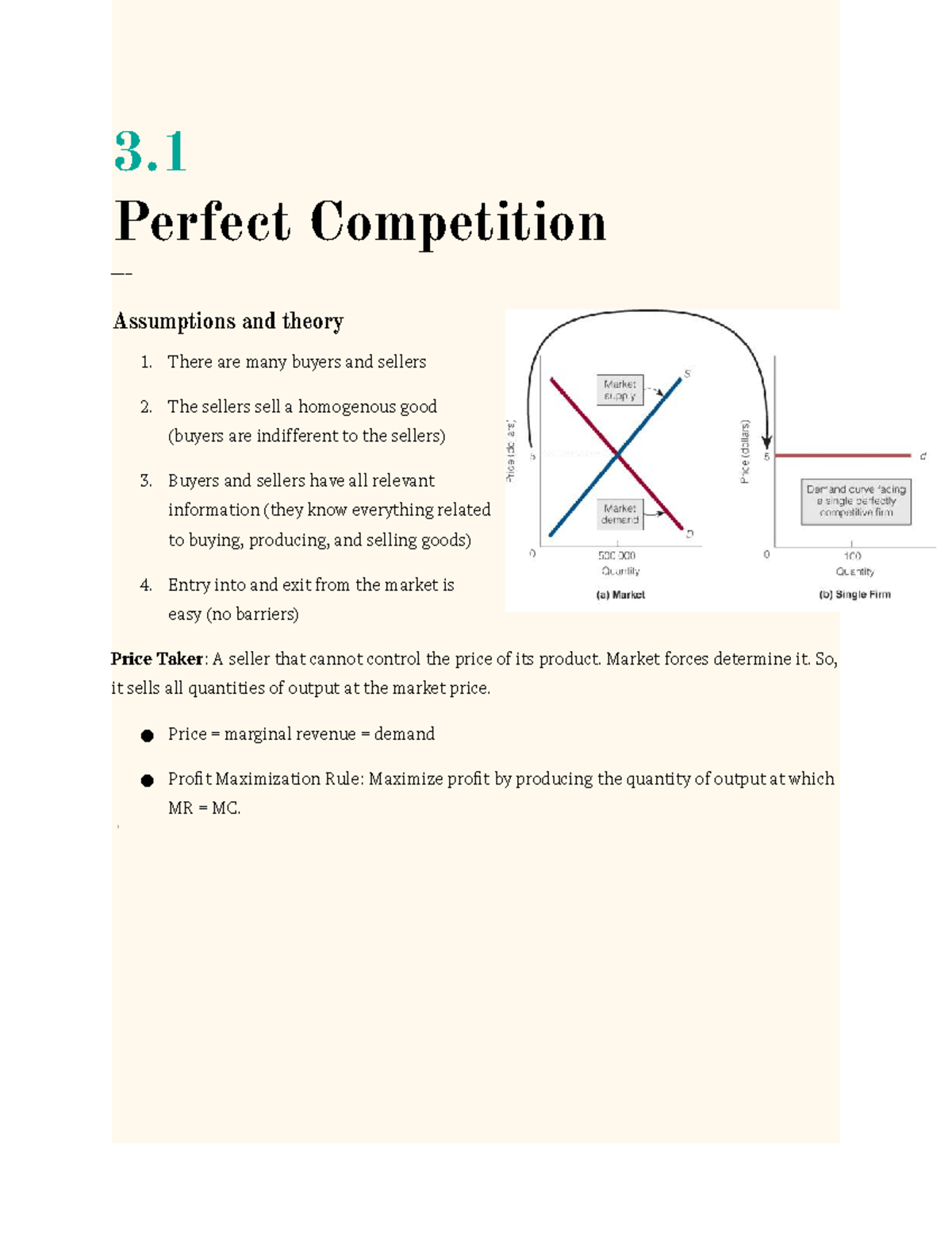 Perfect Competition - 3. Perfect Competition ___ Assumptions and theory ...