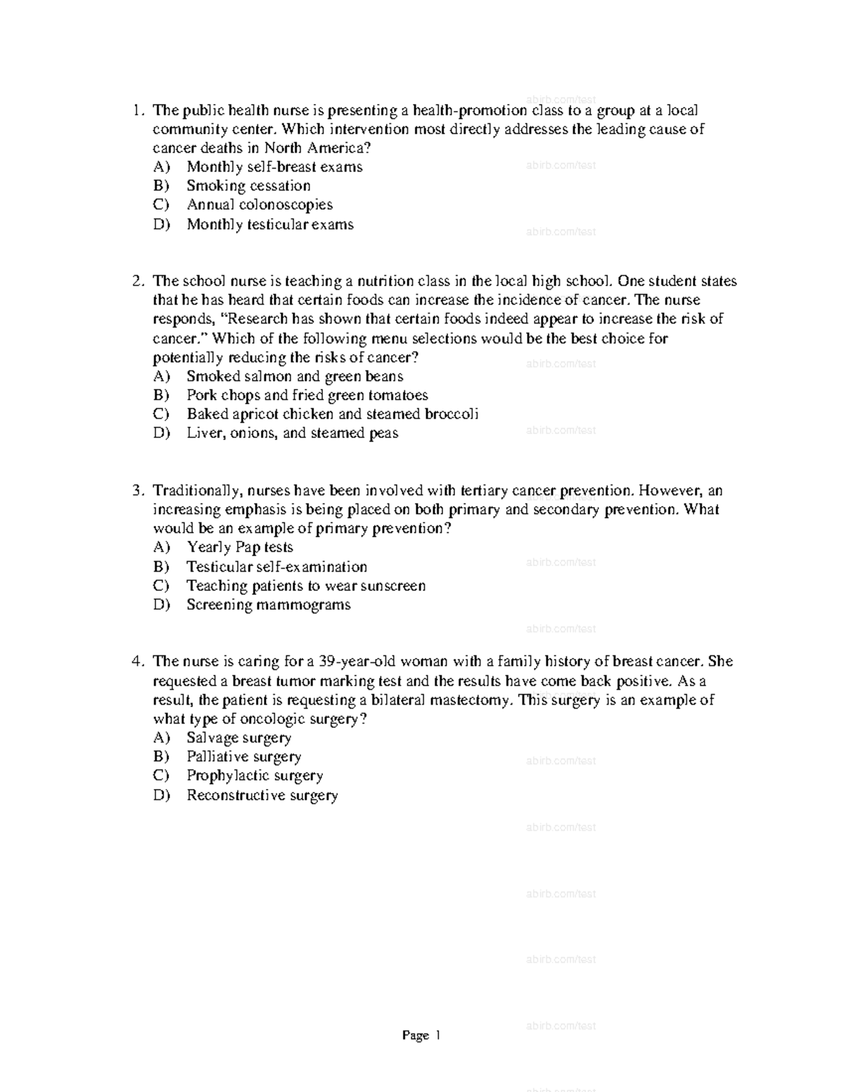 Chapter 6 Questions Page 1 The Public Health Nurse Is Presenting A chapter-6-questions-page-1-the-public-health-nurse-is-presenting-a