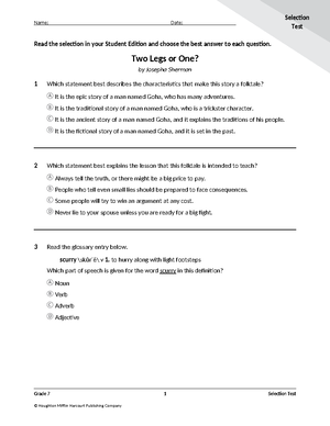 5th Grade Plant Classification Science Quiz-1 - Name: Date ...