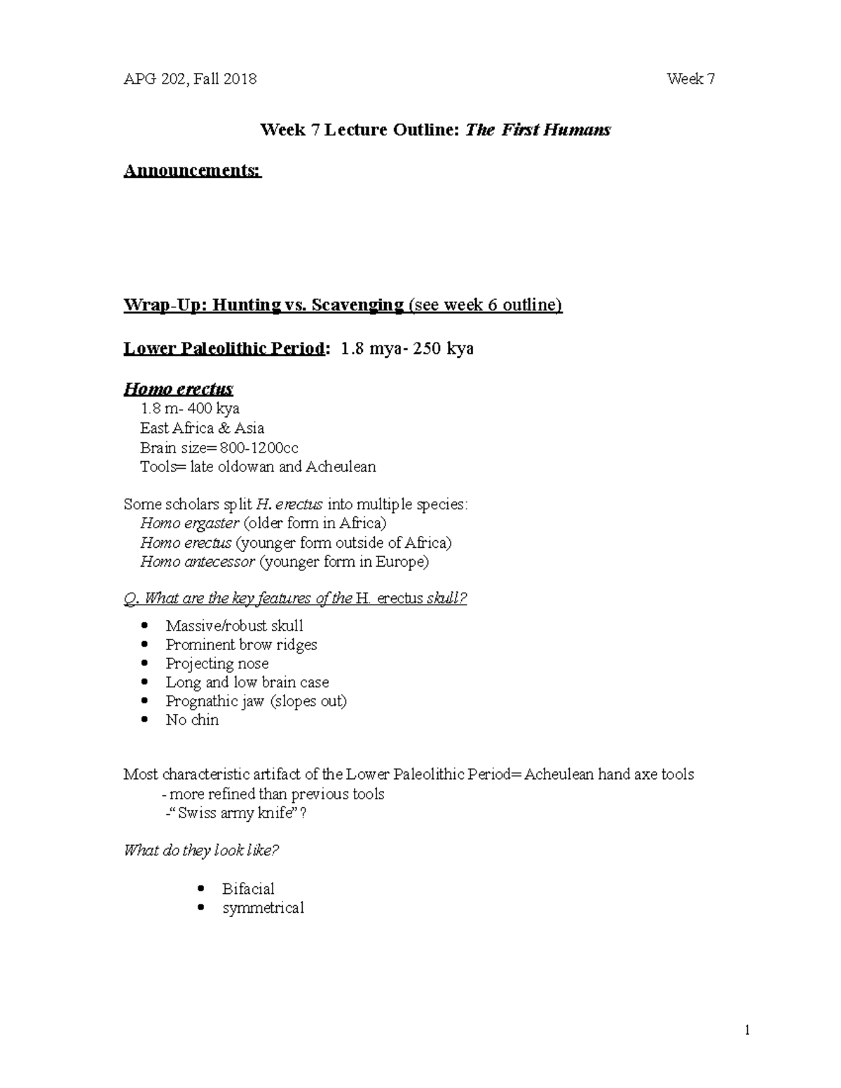 Week 7 Outline F18 - Professor bovy - APG 202, Fall 2018 Week 7 Week 7 Lecture Outline: The ...