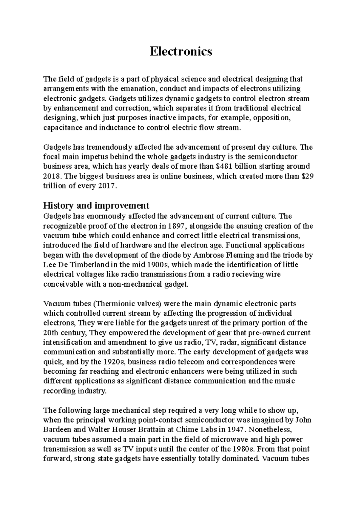 Electronics - yazar - Electronics The field of gadgets is a part of ...