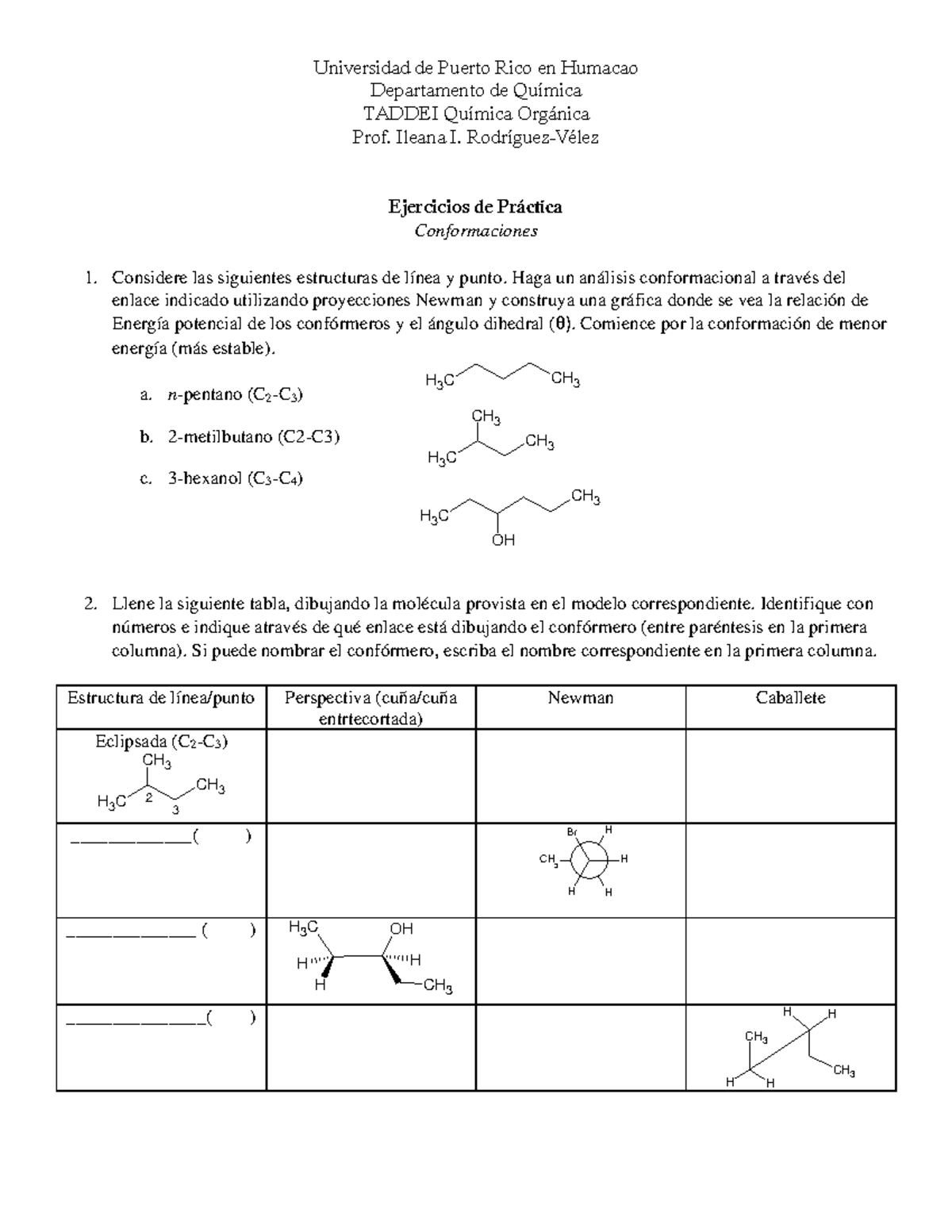 Ejercicios Conformeros 2 - Universidad de Puerto Rico en Humacao ...