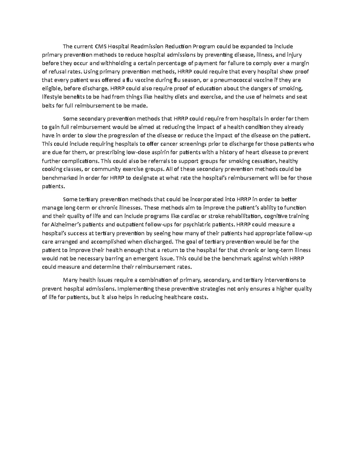 D028 CPE Phase 3 HRRP with Primary Secondary & Tertiary - The current ...