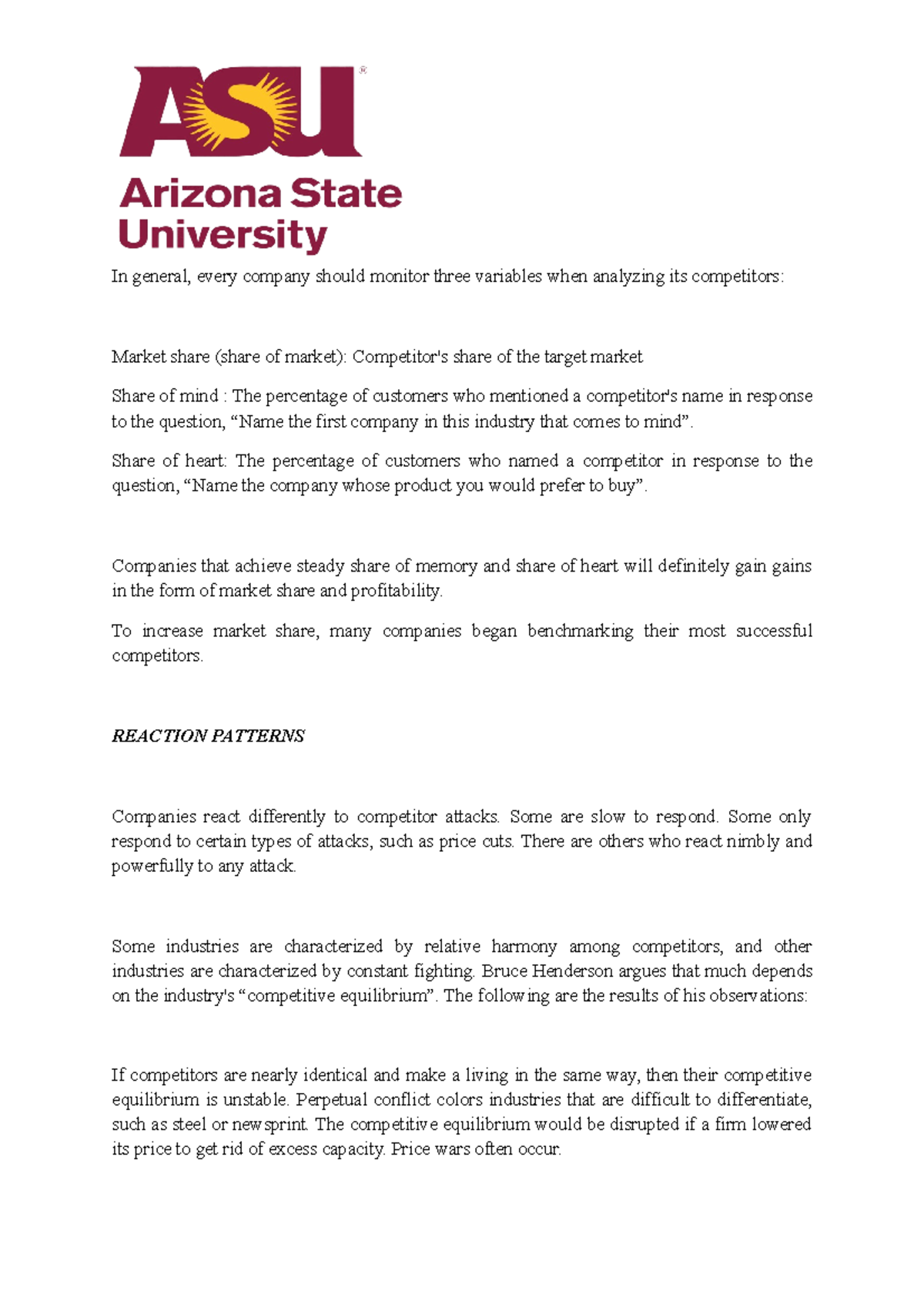 New Material Economic Lecture Notes and Summaries From Study in Arizona ...