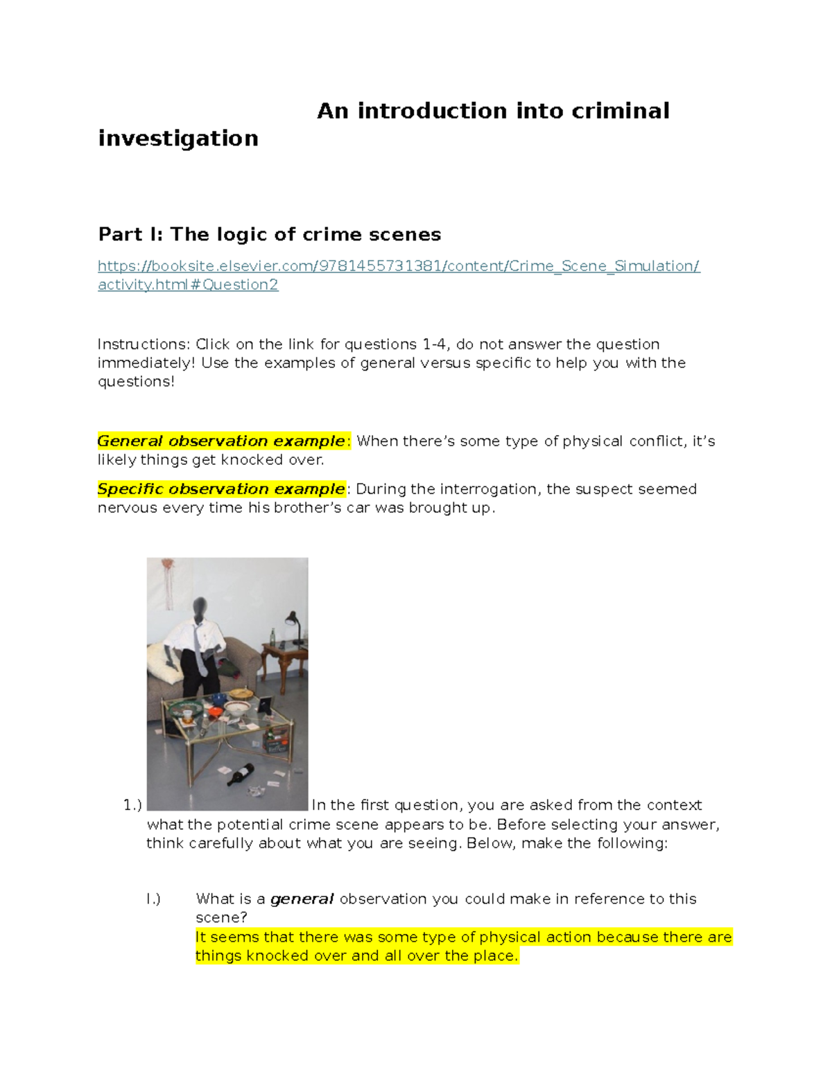 An introduction into criminal investigation 2 - An introduction into ...
