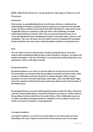 GEOL 1401 Soil Formation Evolution, and Significance A Comprehensive ...