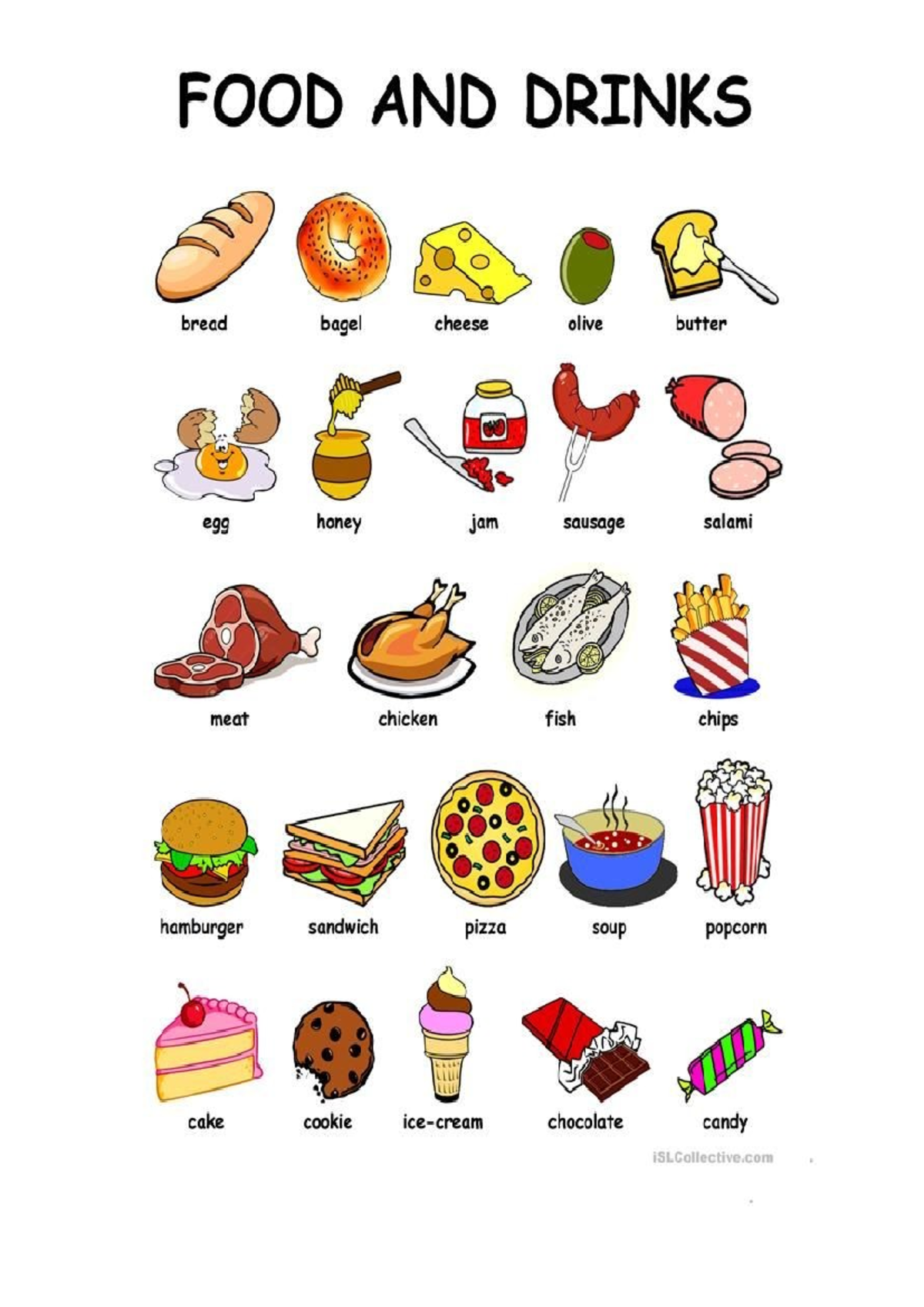 Foods AND Drinks - alimentos y bebidas - Inglés II - FOOD AND DRINKS ...