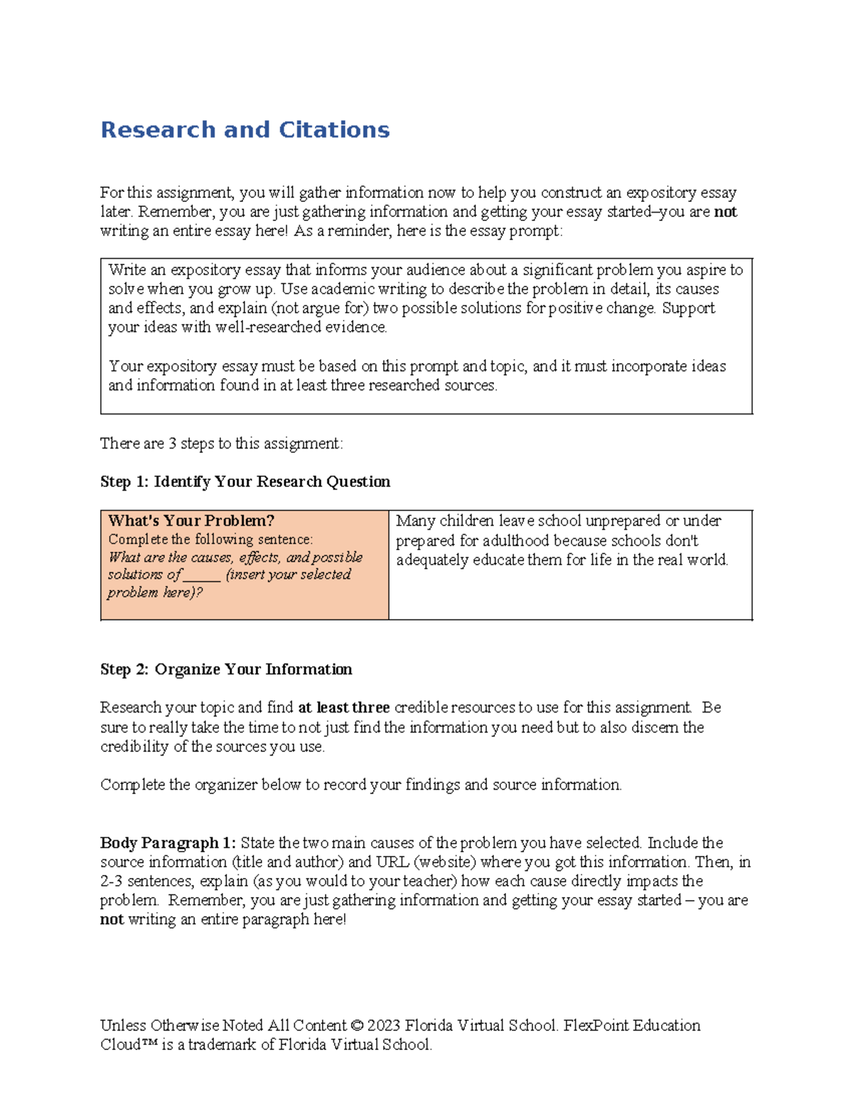 03.04 Research and Citations Assessment - Research and Citations For ...