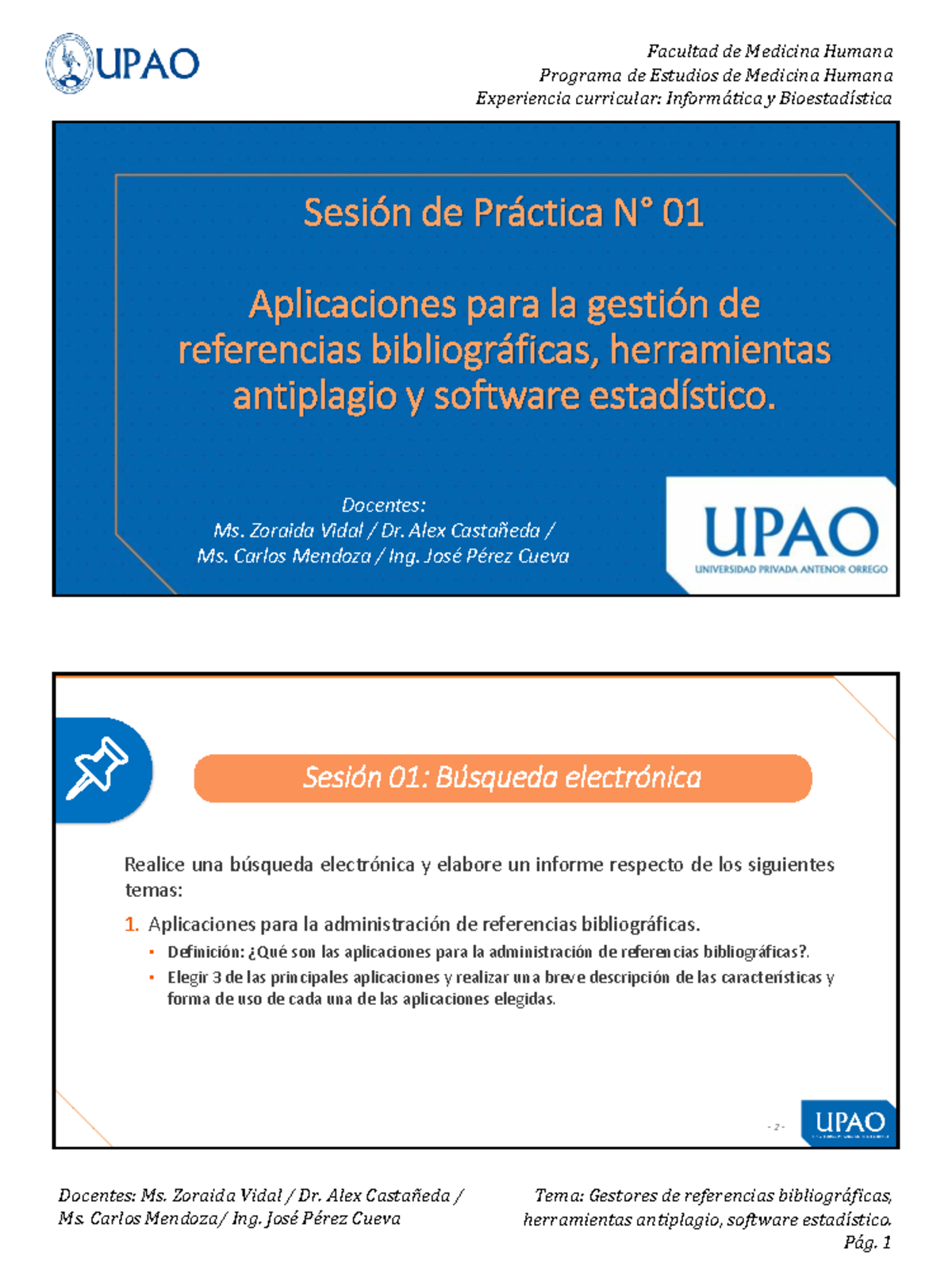 P01 U1 Sesi%C3%B3n+01 - Sshshdbhss - Facultad de Medicina Humana ...