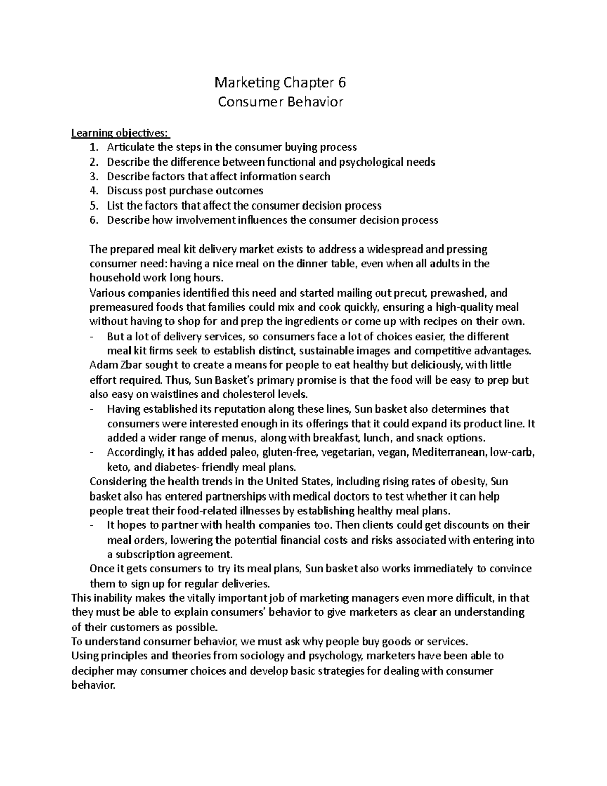 Marketing Chapter 6 - Articulate the steps in the consumer buying ...