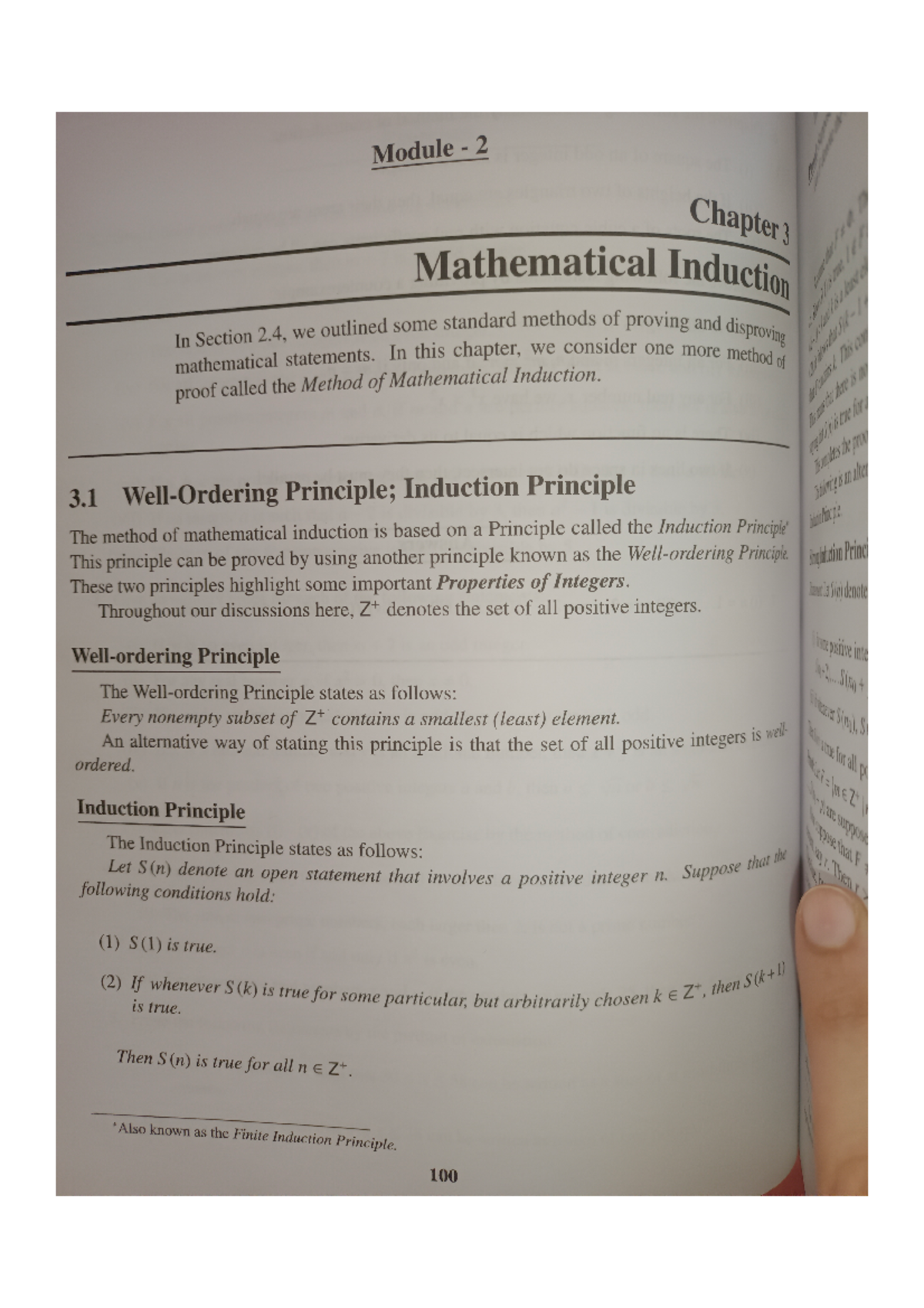 Dsc M2 Module 2 Notes Module 2 Chapter Mathematical Induction