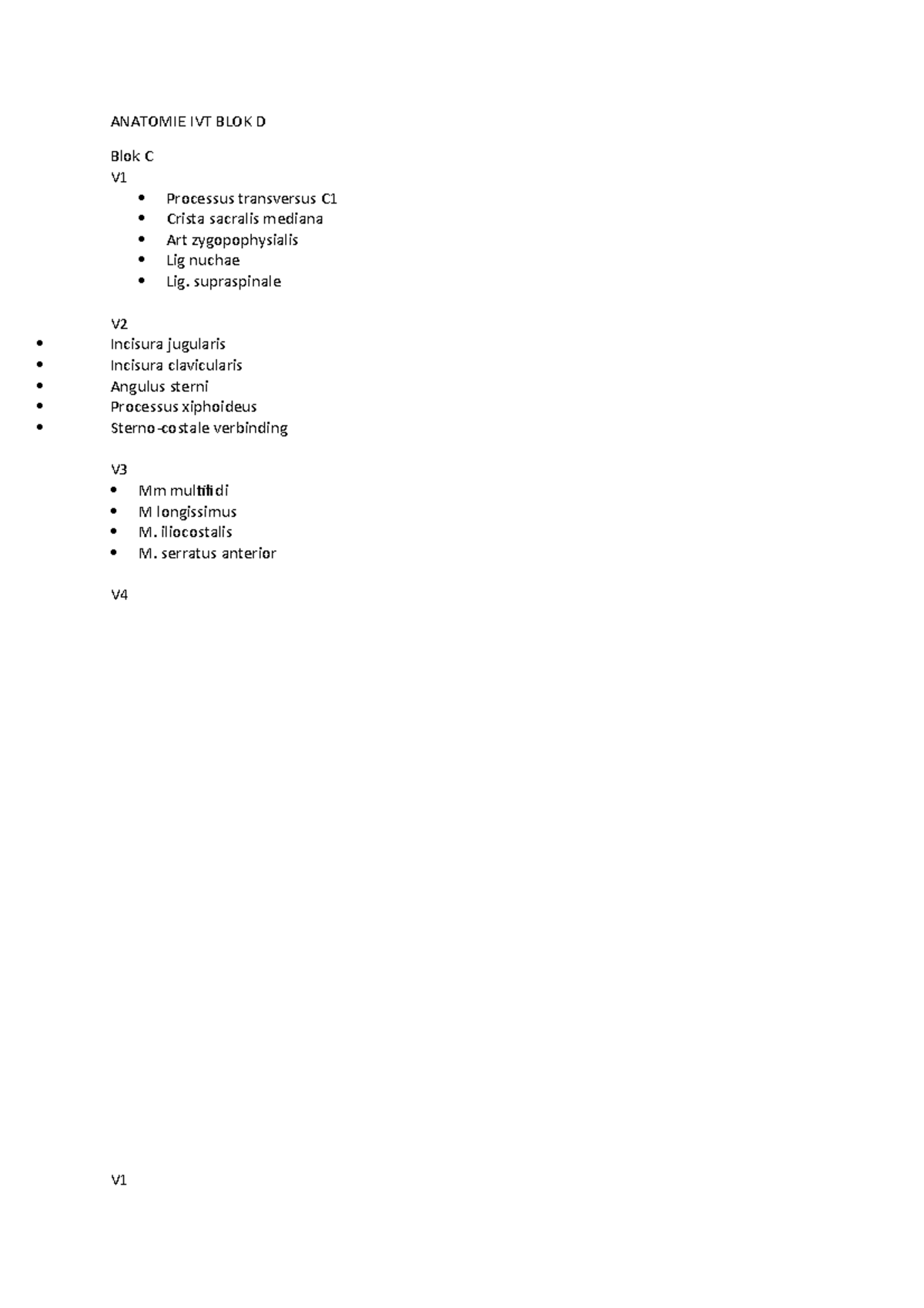 Anatomie IVT BLOK D - ANATOMIE IVT BLOK D Blok C V1 Processus ...