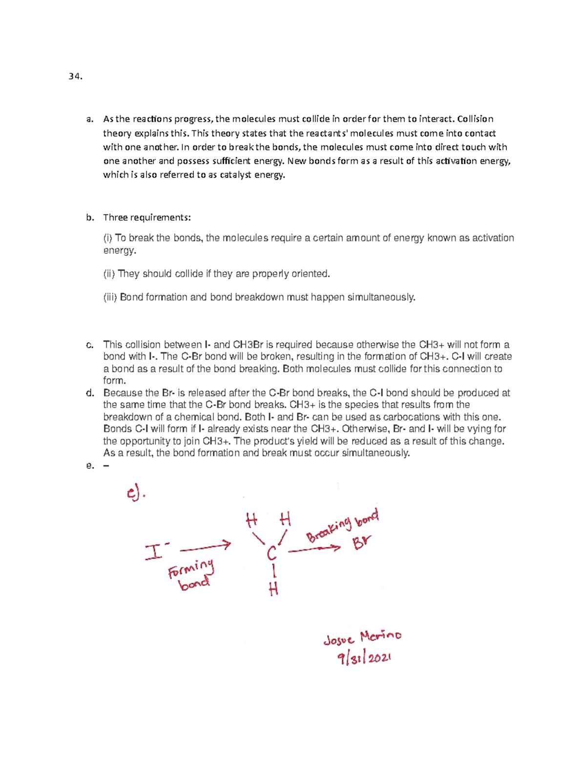 Fundamental of chemistry Module 5-1 Homework - CHM101 - SNHU - Studocu