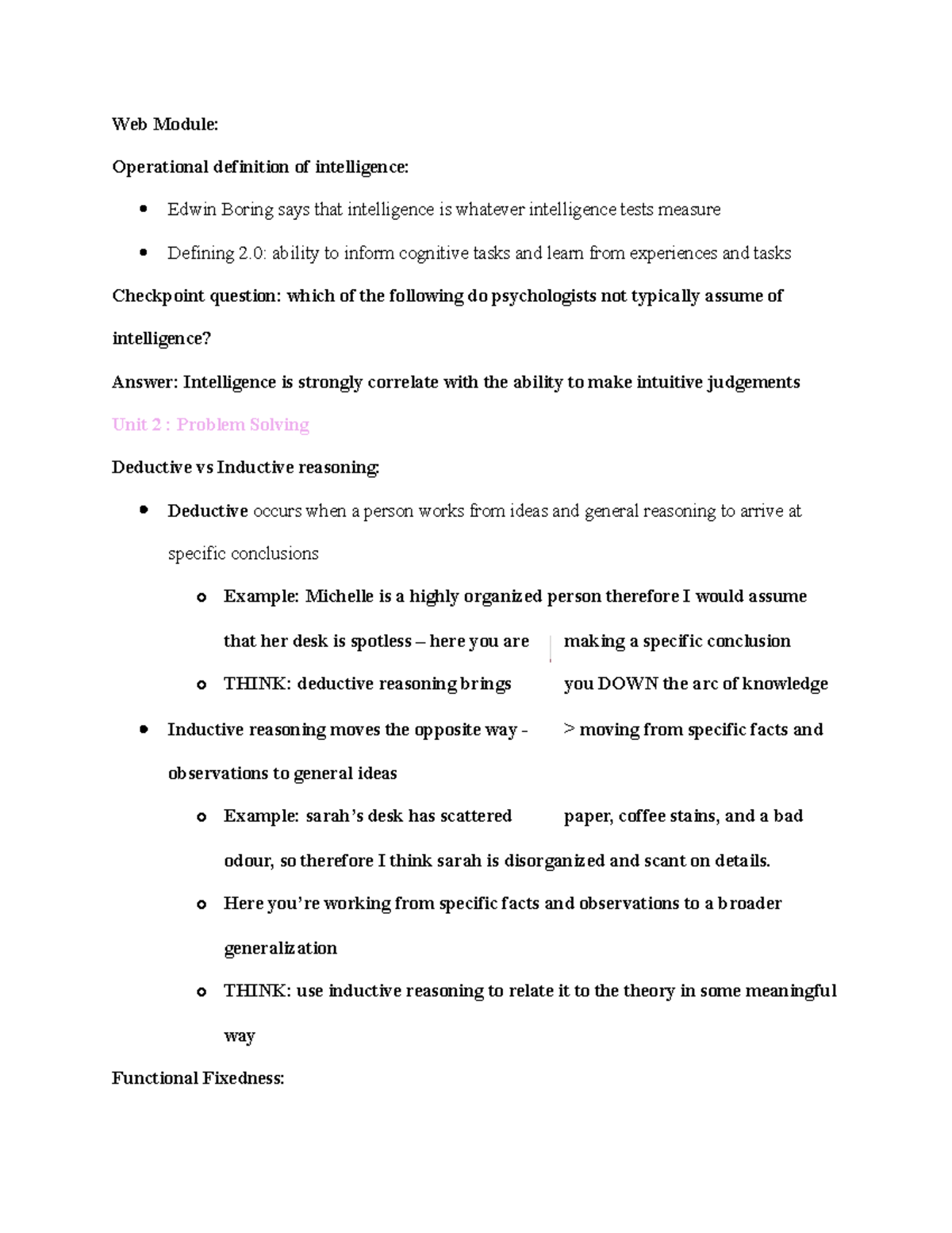 L5 - Problem Solving and Intelligence - Web Module: Operational ...