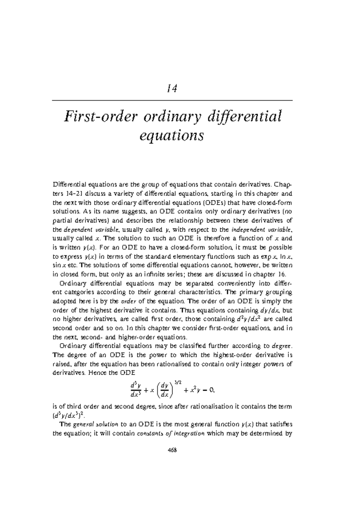 ODE - these are helpful for ordinary differential equations - 14 First ...