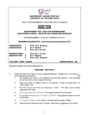 Final anig 2015 paper - asdfghjkl - ANIG 1624 - UFS UV - Studocu