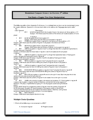 SCOA022 ( Computer Architecture) - SCSC 000 - Studocu