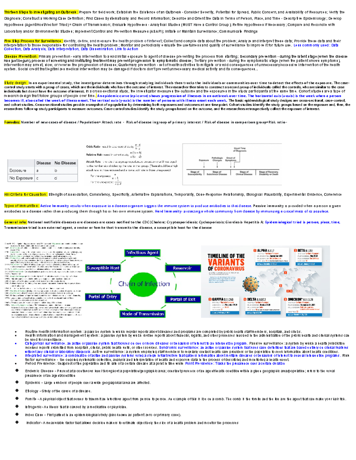 Disease detectives - Thirteen Steps to Investigating an Outbreak ...