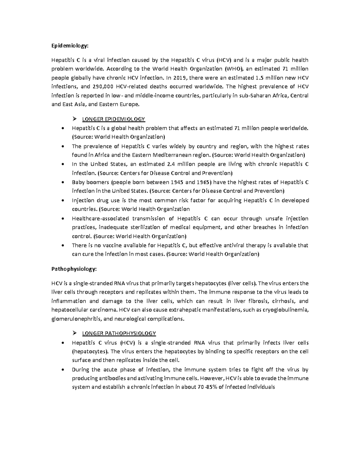 Reporting Hepatitis C - Epidemiology: Hepatitis C is a viral infection ...