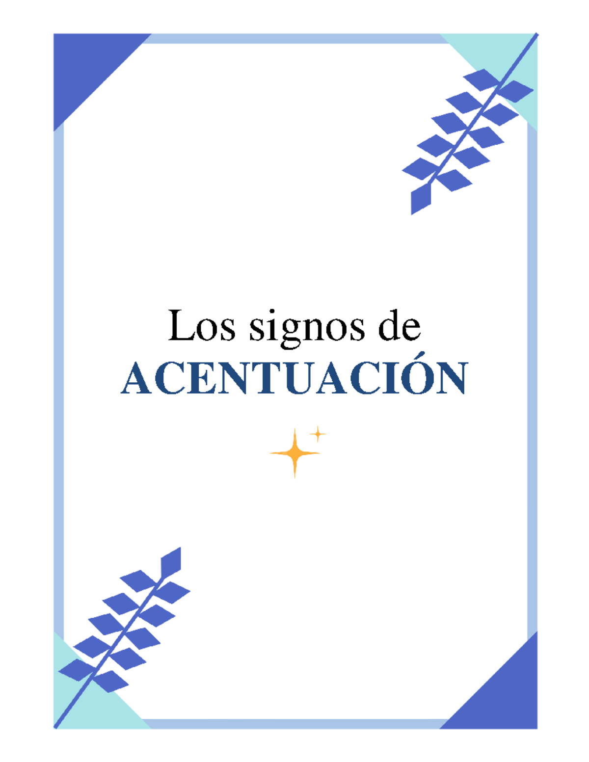 Signos acento 2 - Resumen Lengua Española Básica I - Los signos de ...