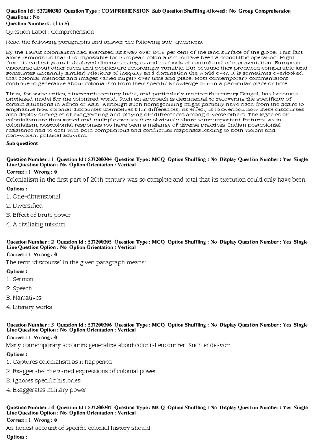 HSEE 2016 Sample-Paper - Sub questions Question Number : 1 Question Id ...