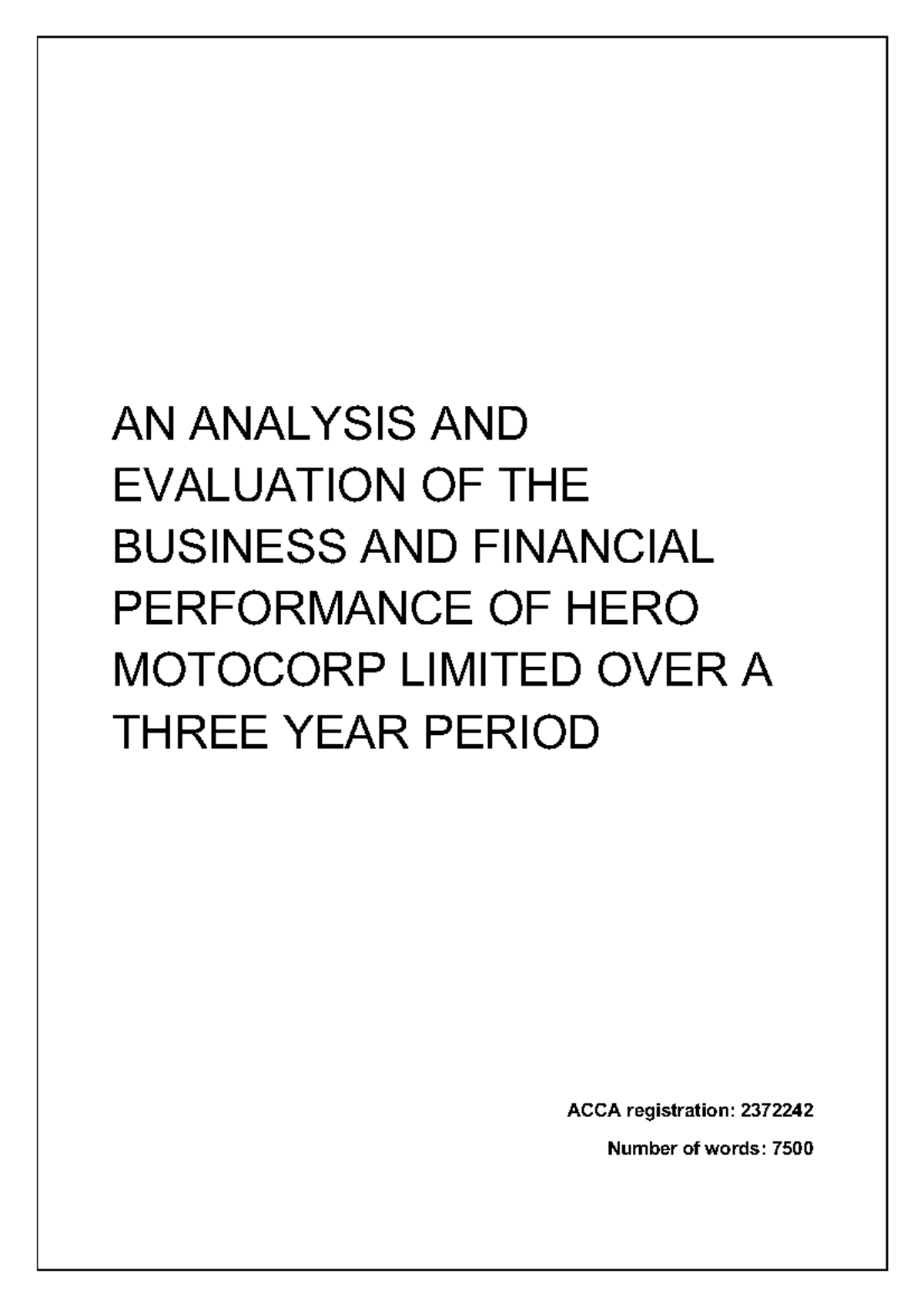 2372242-OBU - RAP - Topic 8 - AN ANALYSIS AND EVALUATION OF THE ...