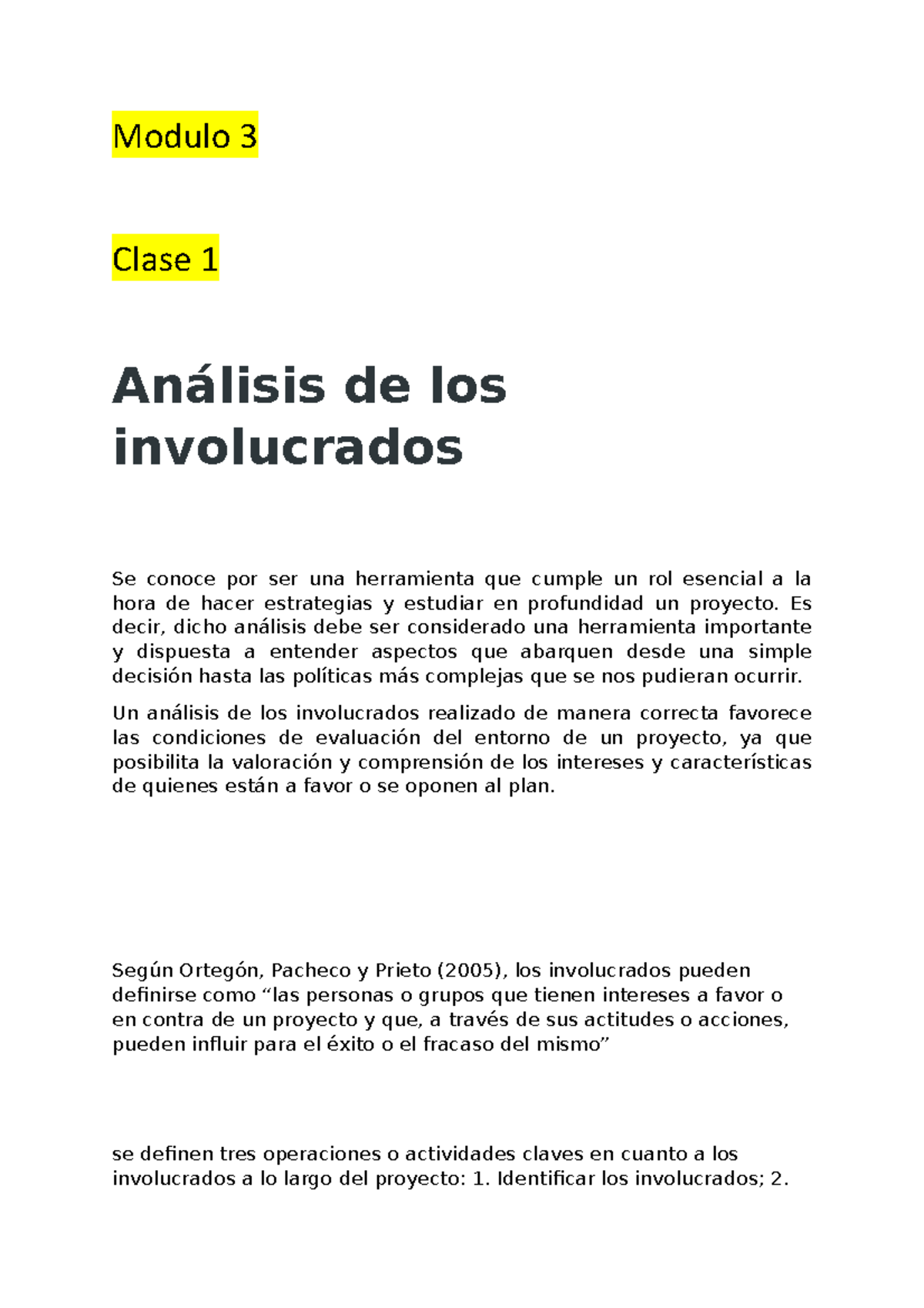 Introduccion a las politicas publicas . mod 3 y 4 - Modulo 3 Clase 1 ...