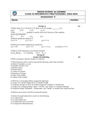 LAB Class 11 PY SQL - INDIAN SCHOOL AL-GHUBRA CLASS XI-INFORMATICS ...