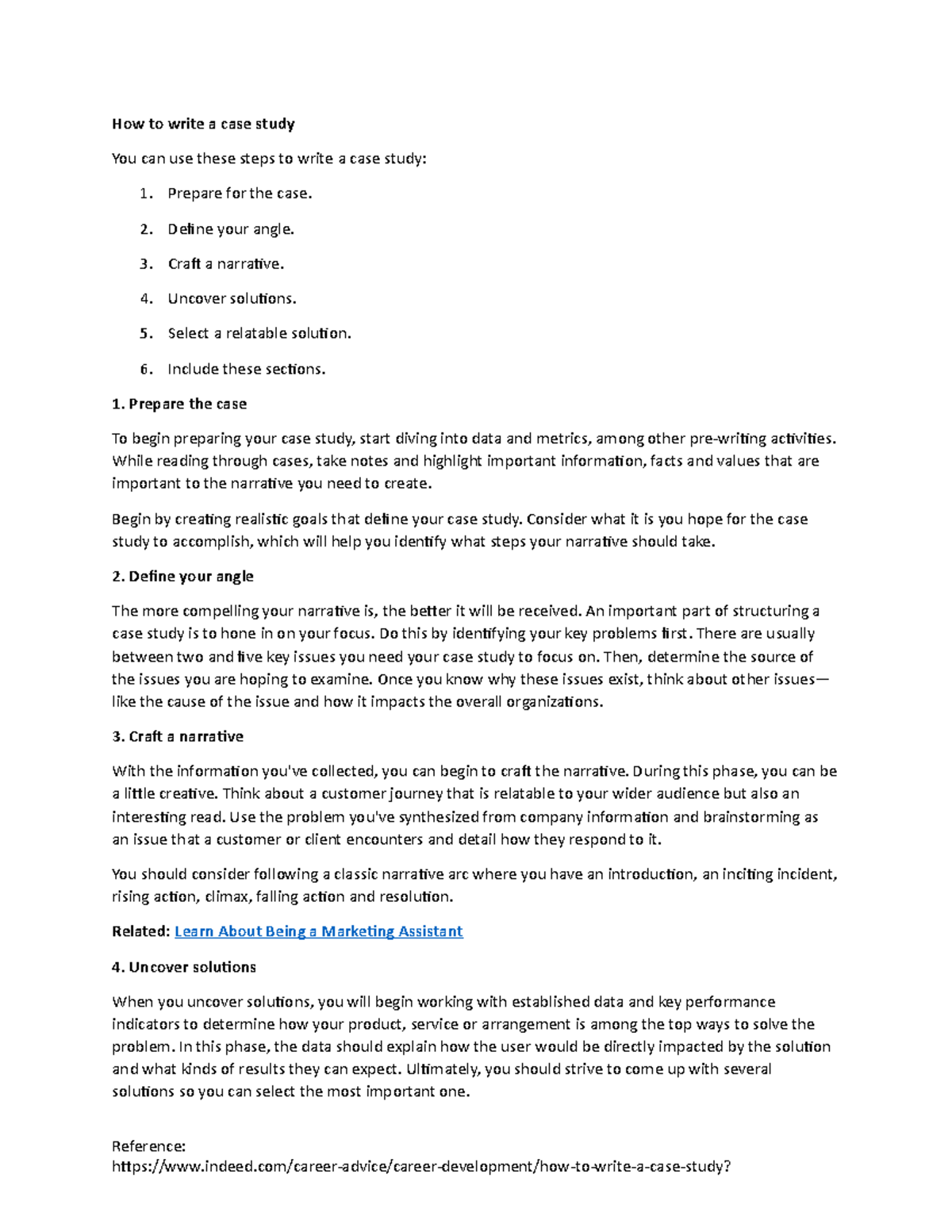 How to write a case study - NPB101L - UC Davis - Studocu