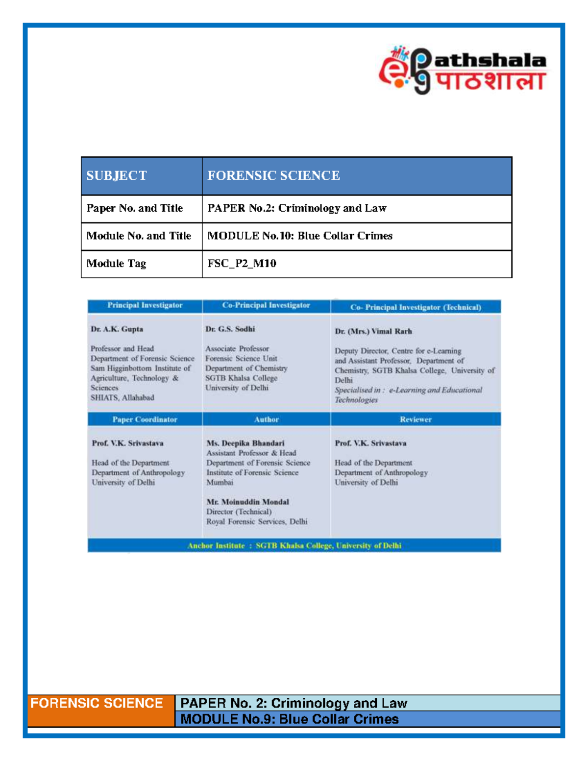 1453176380 FSC P2 M10 e-text - FORENSIC SCIENCE PAPER No. 2 ...