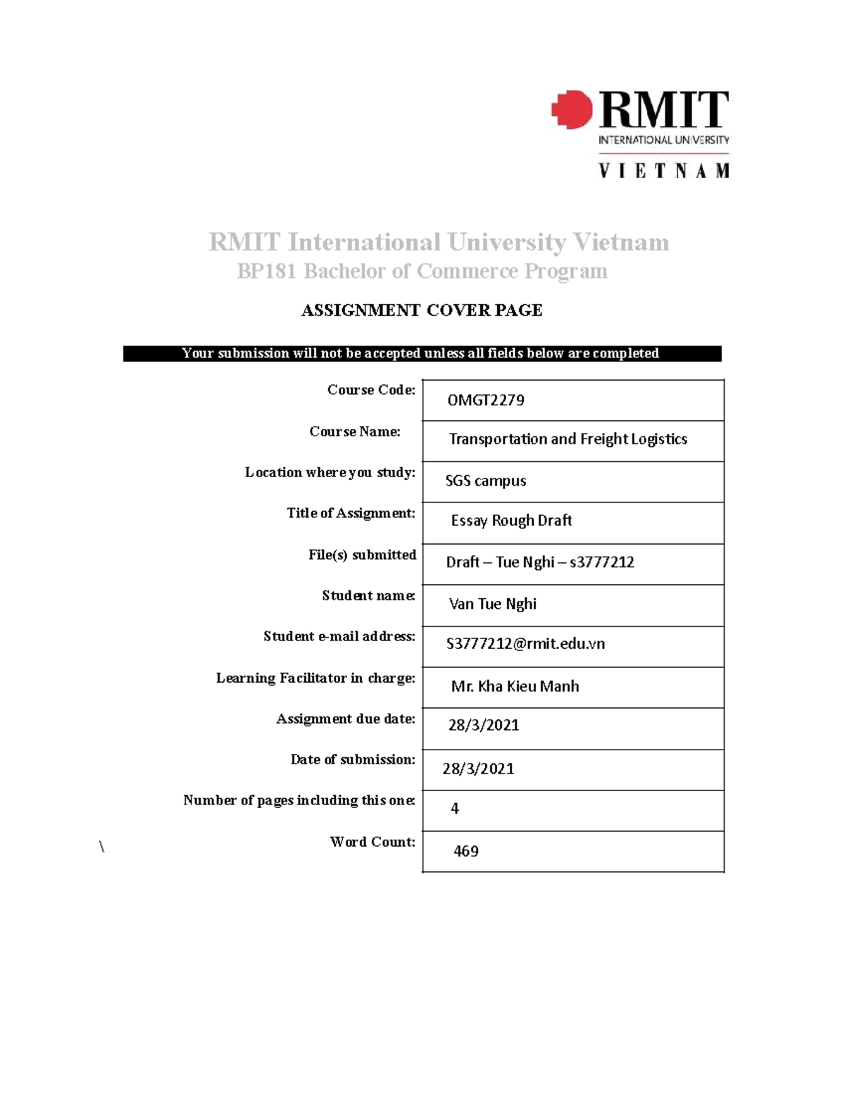 Draft - Tue Nghi - s3777212 - RMIT International University Vietnam ...