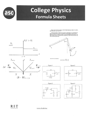 Mathematical Formula Handbook - Contents - Studocu