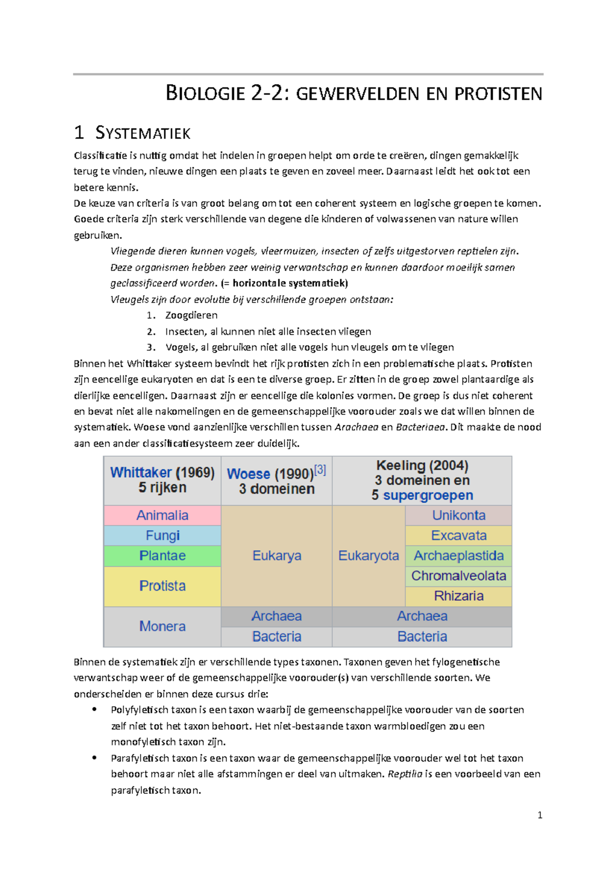 Samenvatting Biologie 2-2 Gewervelden - BIOLOGIE 2-2: GEWERVELDEN EN ...