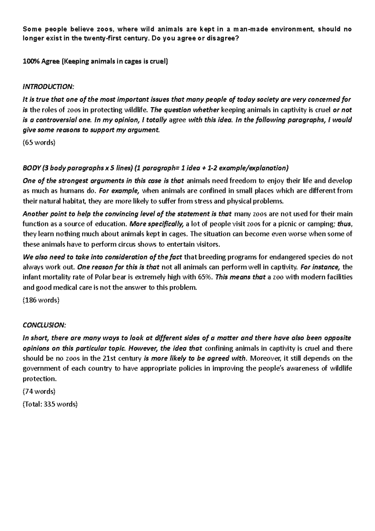 FILE 2022012 2 111227 - english - Some people believe zoos, where wild ...
