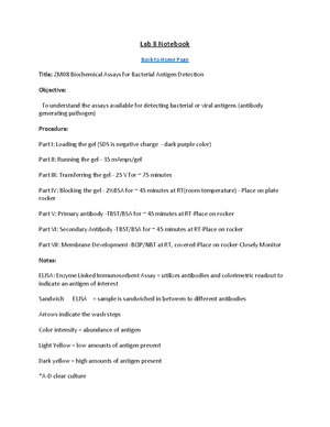 BIOD171 Microbiology Lab Notebook - Portage Learning BIO 171 ...