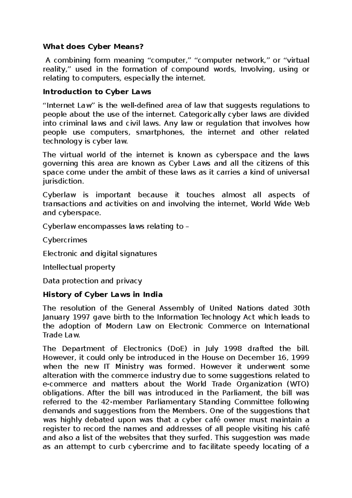 Cyber Introduction - What does Cyber Means? A combining form meaning ...