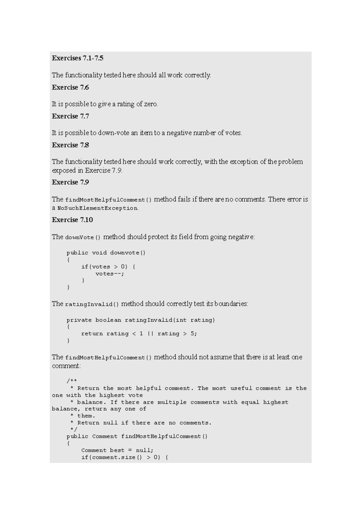 Solucion ejercicios libro BlueJ Ch07 - Exercises 7-7. The functionality ...
