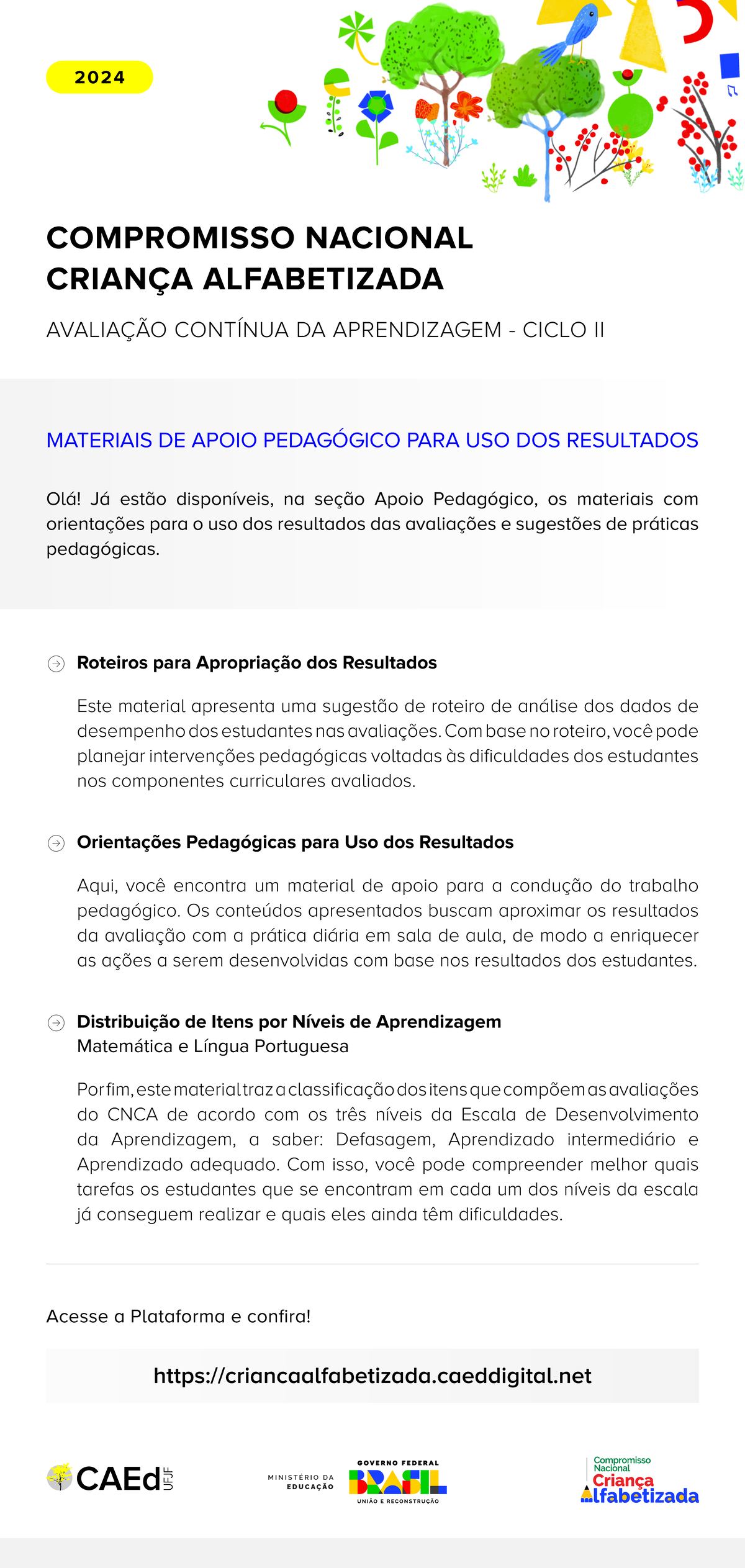 CNCA 2024 - Materiais de apoio pedagógico - COMPROMISSO NACIONAL ...