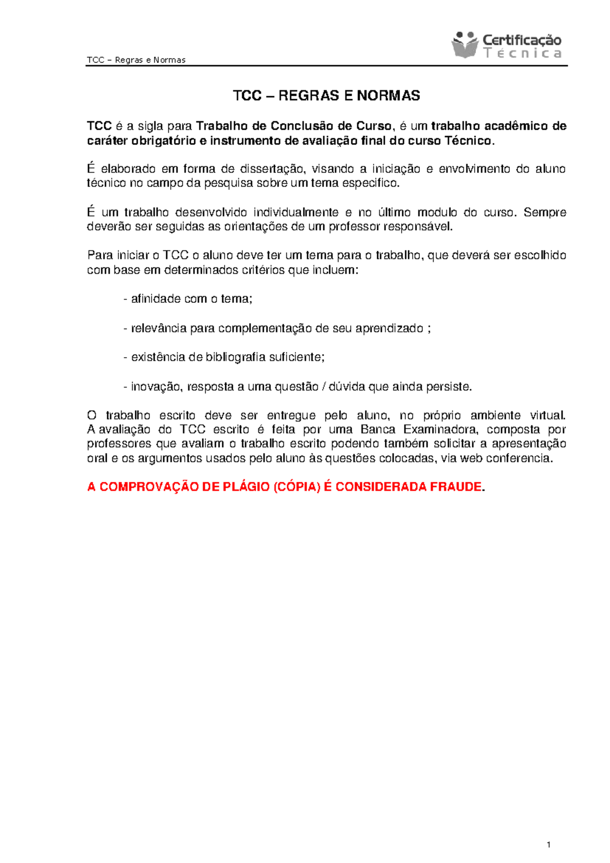 Normas TCC - TCC – REGRAS E NORMAS TCC é a sigla para Trabalho de ...