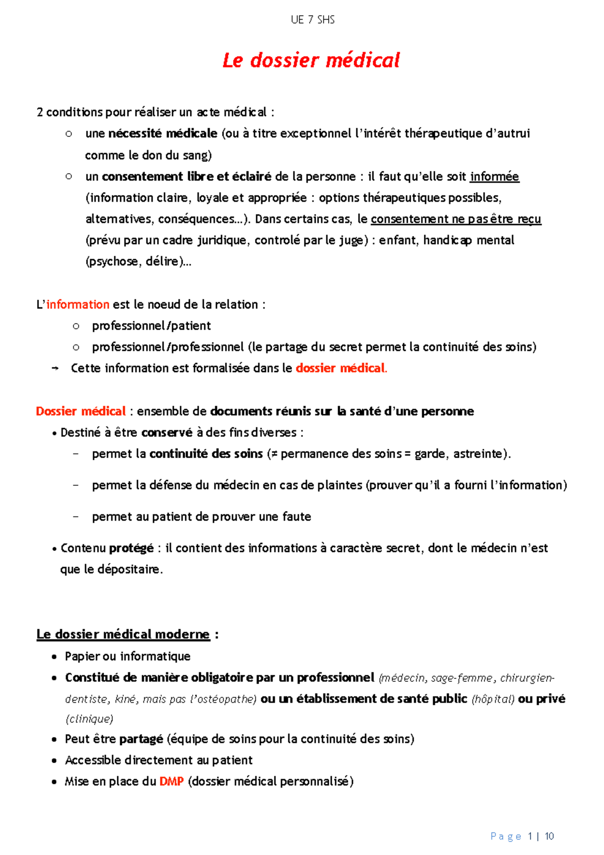 4. Dossier médical Bouvet ok - Le dossier médical 2 conditions pour ...