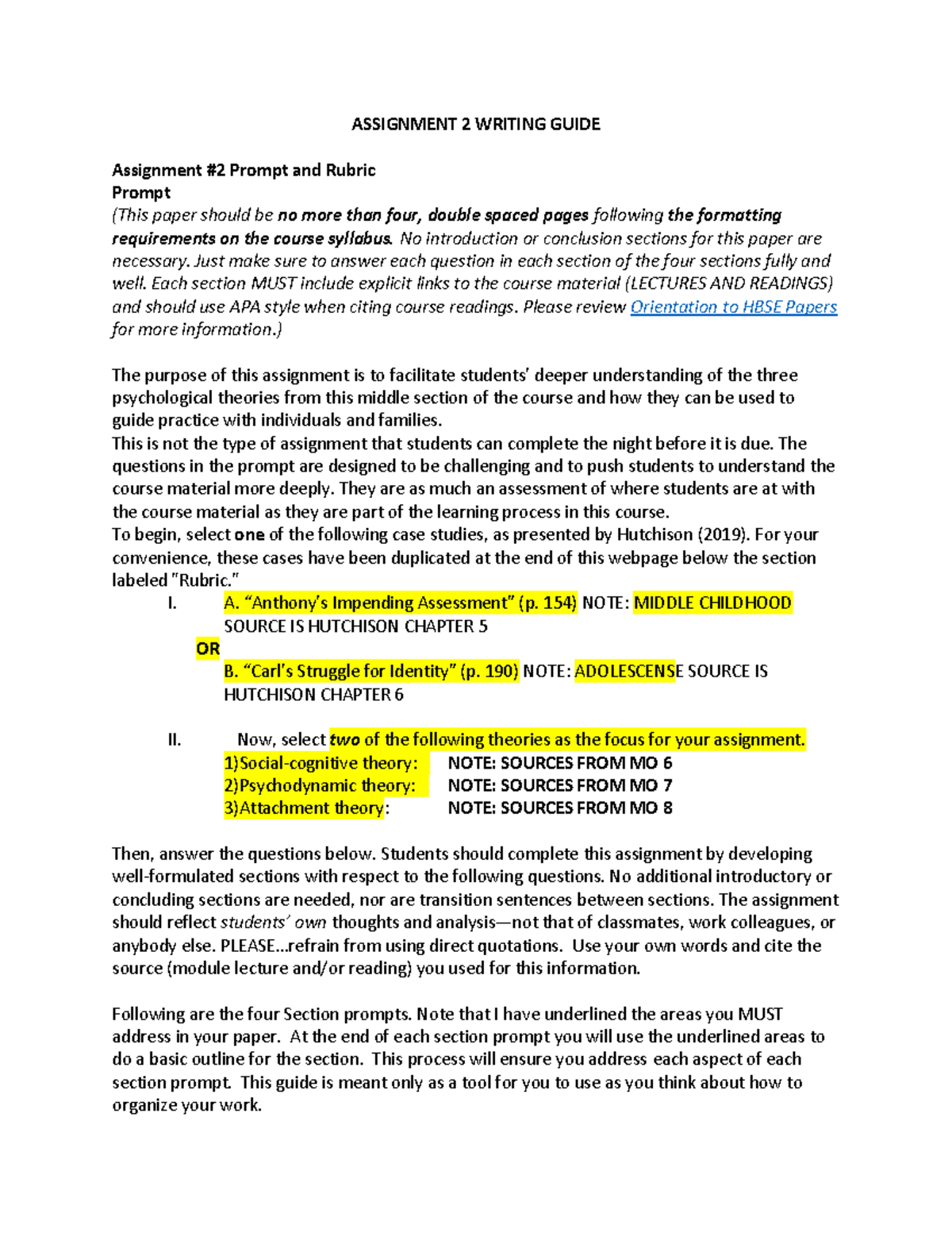 Assignment 2 Writing Guide 10 Copy 4 Assignment 2 Writing Guide Assignment 2 Prompt And