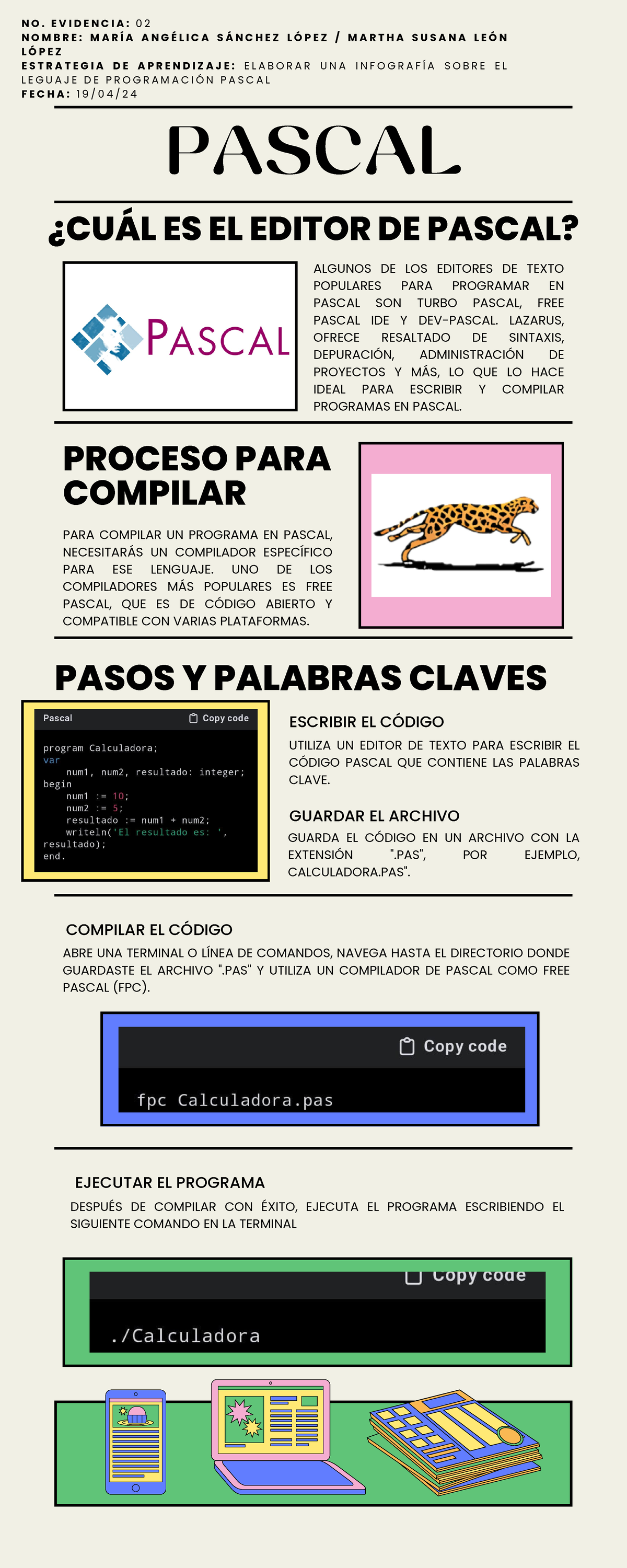 Infografía Turbo Pascal - PASCAL N O. E V I D E N C I A : 0 2 N O M B R ...