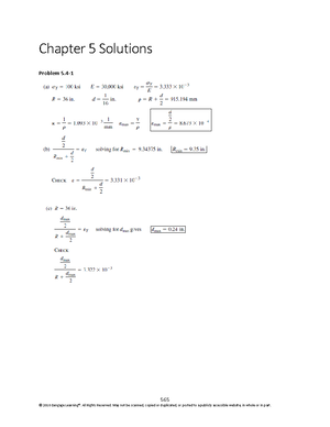 Ch04 - solution - Mechanics of materials - 475 Chapter 4 Solutions Problem 4- - Studocu