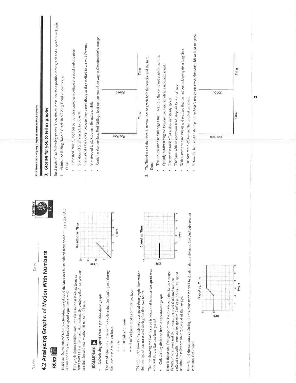 4 2 Anaylyzing Graphs of Motion and KEY - AB POLITICAL SCIENCE - Studocu