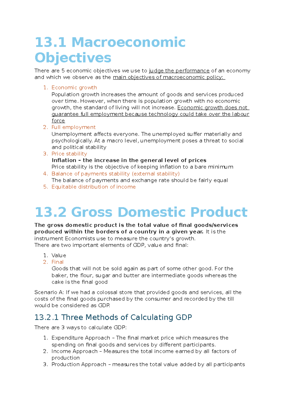 CH 13 Measuring the performance of the economu - 13 Macroeconomic ...