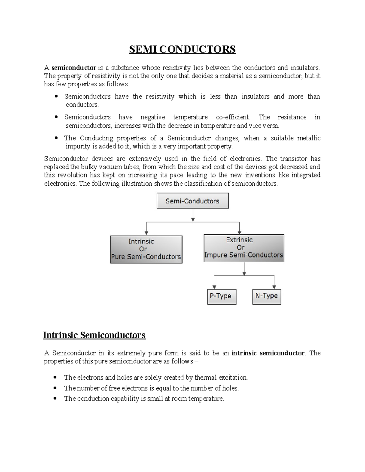 Semiconductors lec 3 - SEMI CONDUCTORS A semiconductor is a substance ...