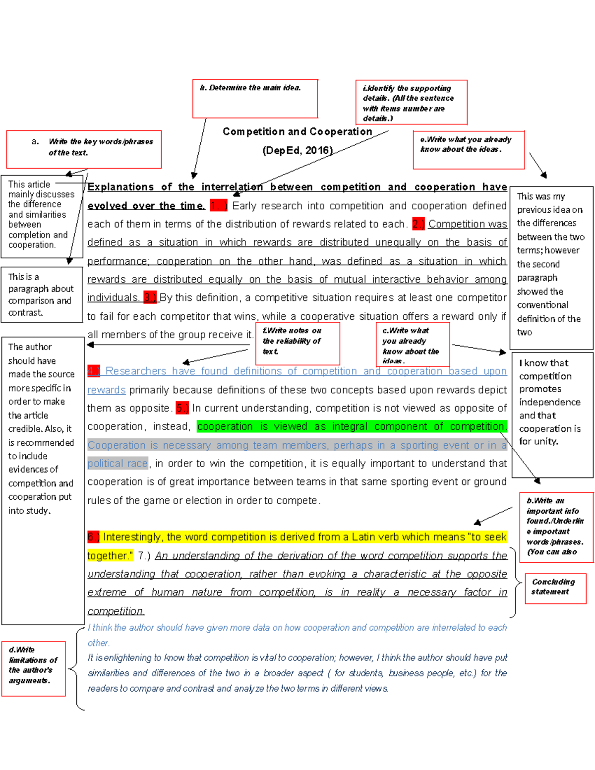 An Annotated Article - Research - Competition and Cooperation (DepEd ...