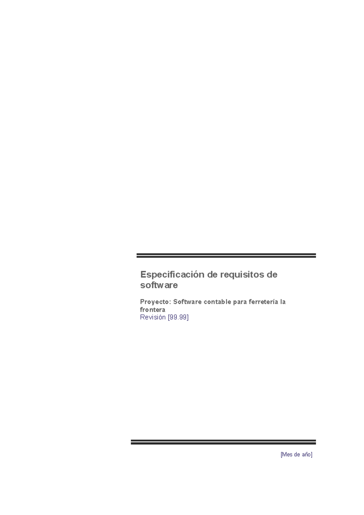 Formato ieee830 - eiii830 - Especificación de requisitos de software ...
