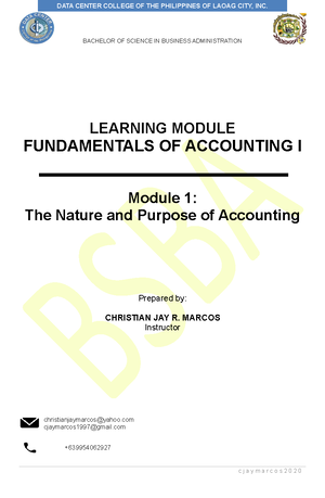 Module 4- Entrep - Developing Business Plan - BSBA DEPARTMENT LEARNING ...