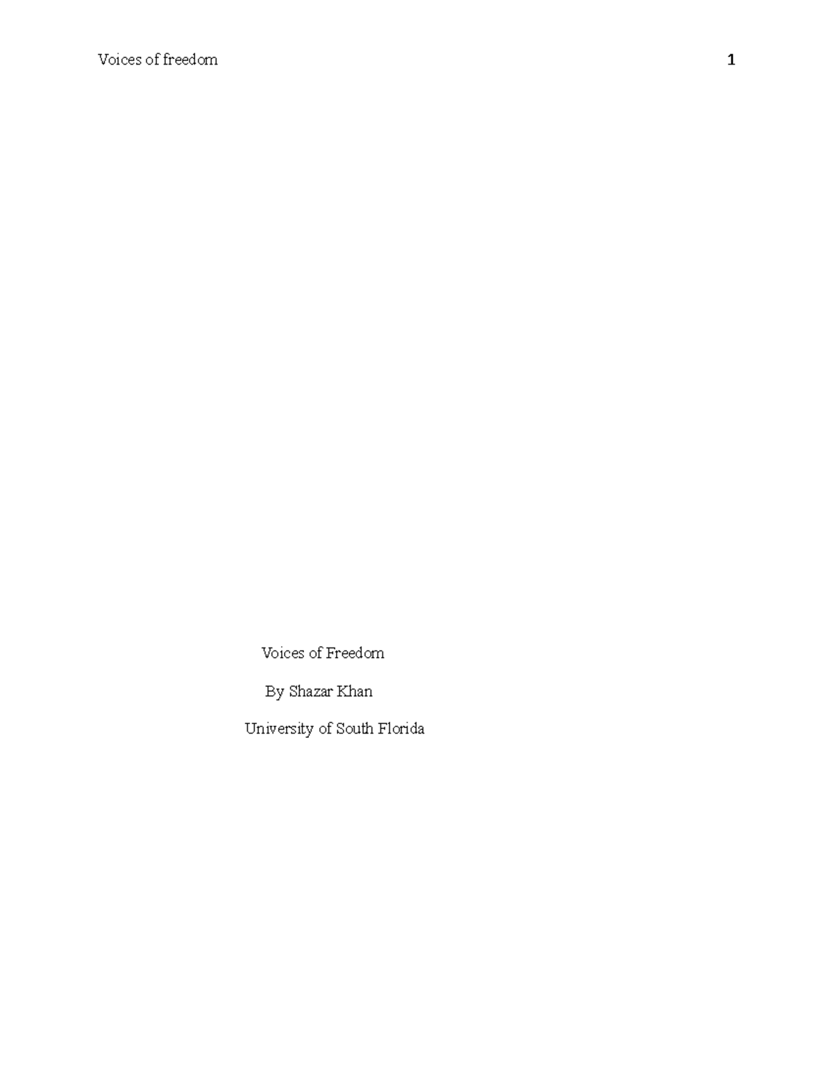 Voices of Freedom worksheet by Shazar KHAN - Voices of Freedom By ...